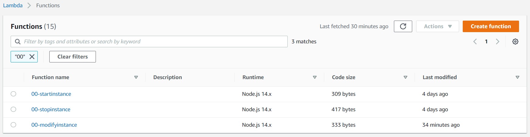 Modify EC2 Instance by Lambda (NodeJS)
