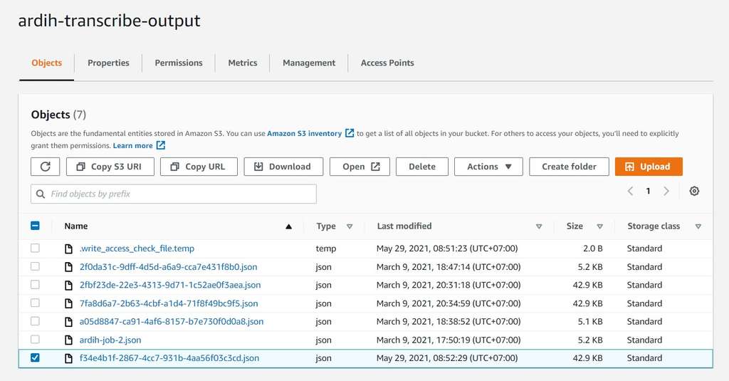 AWS Transcribe and demo - ArdiHanitya